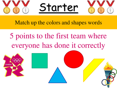 Olympics pt 6 - colors, shapes & flags | Teaching Resources