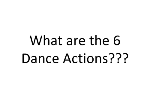 GCSE Dance Introduction to Dance Dynamics | Teaching Resources
