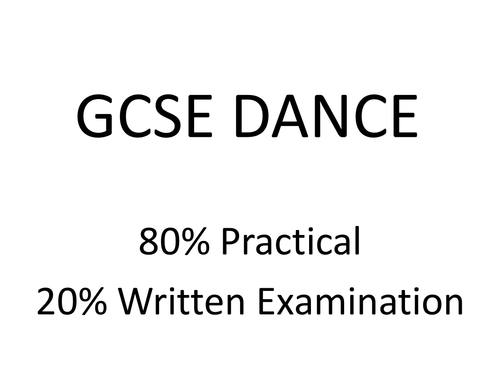 GCSE Dance Introduction to Dance Actions | Teaching Resources
