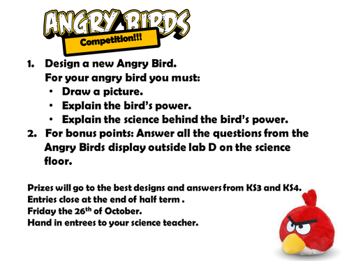 The Physics of Angry Birds | Teaching Resources