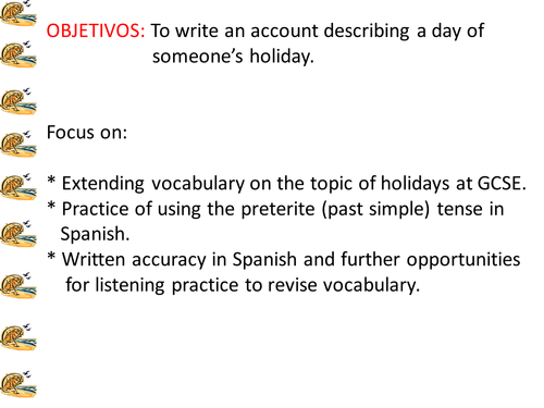 Las vacaciones | Teaching Resources