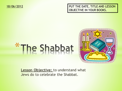 KS3 - Judaism - The Shabbat | Teaching Resources