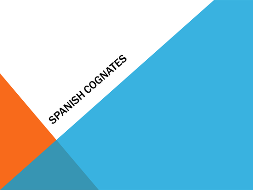 Spanish cognates | Teaching Resources