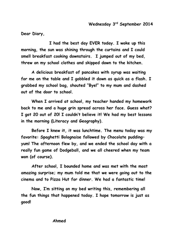 Wartime diary writing | Teaching Resources