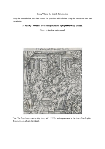 English reformation | Teaching Resources