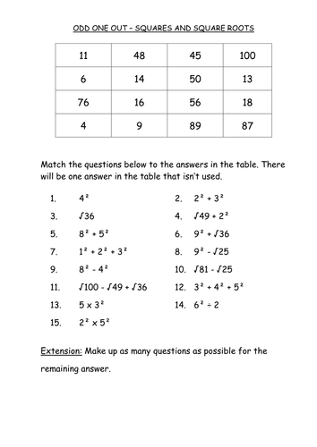 Starters Odd One Out (Set A) | Teaching Resources