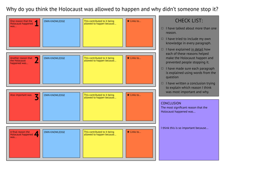 Holocaust SOL - 12. Assessment | Teaching Resources