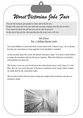 Industrial Revolution 6 - Victorian Jobs | Teaching Resources