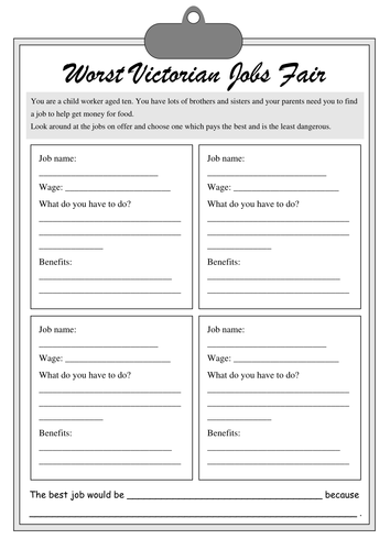 Industrial Revolution 6 - Victorian Jobs | Teaching Resources