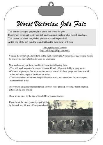 Industrial Revolution 6 - Victorian Jobs | Teaching Resources