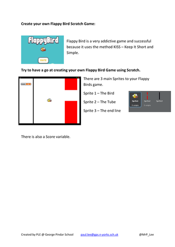 Intermediate Scratch Tutorials/Worksheets for KS3 | Teaching Resources