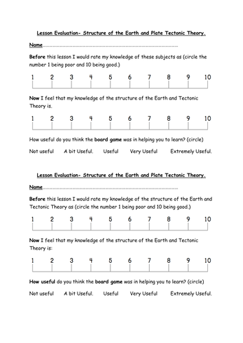 Introduction to plate tectonics with game. | Teaching Resources