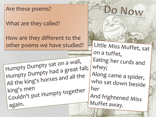 Year 7: Poetry SoW - Lesson 11 | Teaching Resources