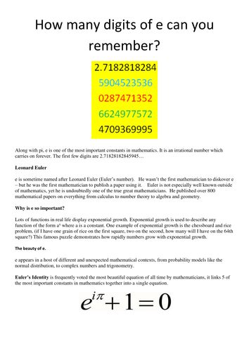 Math Team Challenge - Inter-School Quiz Resources | Teaching Resources