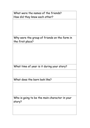 Planning an extended piece of writing. | Teaching Resources