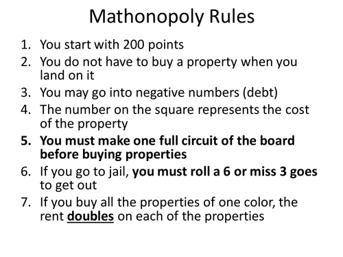 Level 3 - 5 Mathonopoly Revision Game | Teaching Resources