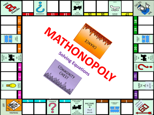 Level 4 - 6 Mathonopoly Revision Game | Teaching Resources