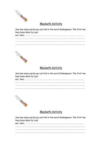 Macbeth - Crown of Blood - Additional resources | Teaching Resources