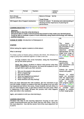 Introduction to Shakespeare | Teaching Resources