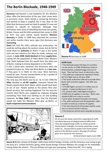Cold War: Western powers, Berlin, NATO | Teaching Resources