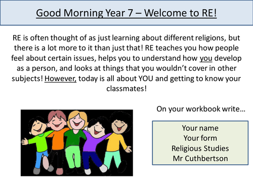 Introduction to RE - Five Lessons | Teaching Resources