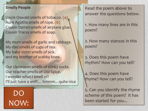 Year 7: Poetry SoW - Lesson 4 | Teaching Resources