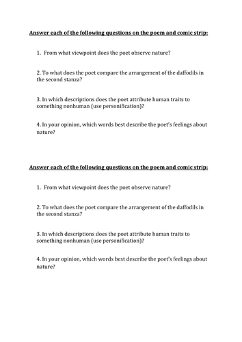 Year 7: Poetry SoW - Lesson 3 | Teaching Resources