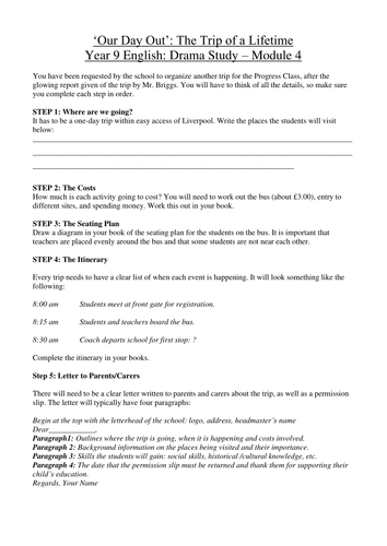 'Our Day Out' Unit | Teaching Resources