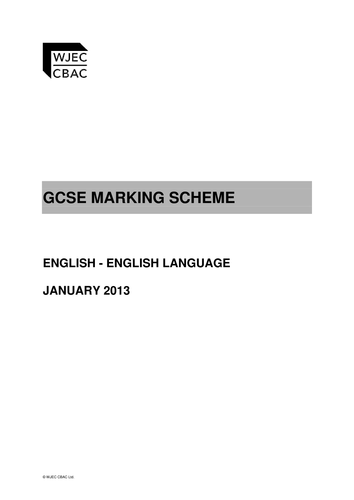 WJEC Reading and Writing (Final 4) | Teaching Resources