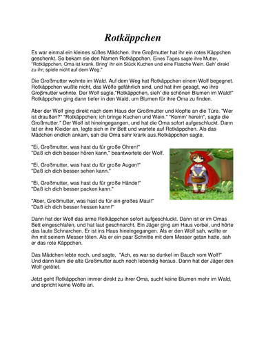 German Fairy Tales | Teaching Resources