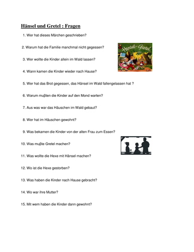 German Fairy Tales | Teaching Resources