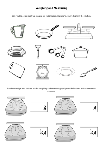 Weighing and Measuring | Teaching Resources