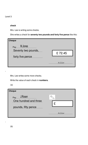 Money problems | Teaching Resources