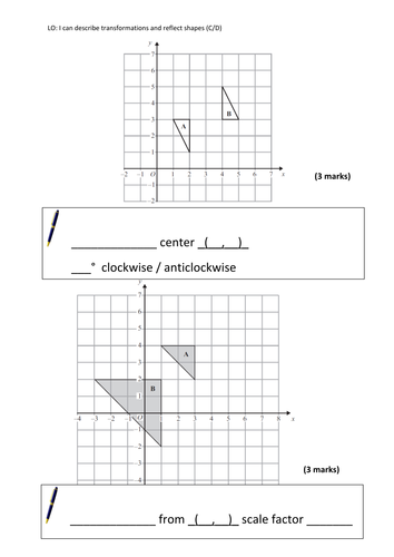 Describing transformations lesson (EAL) | Teaching Resources