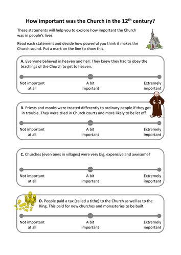 L4 - How important... Church Medieval Britain | Teaching Resources