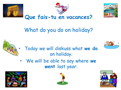 Que fais-tu en vacances? | Teaching Resources