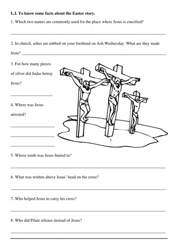 Easter chatterbox with questions to answer | Teaching Resources