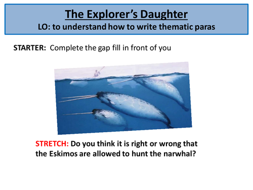 The Explorer's Daughter Edexcel extract | Teaching Resources