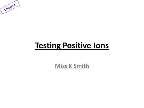 AQA Testing Positive Ions (Flame Tests) | Teaching Resources