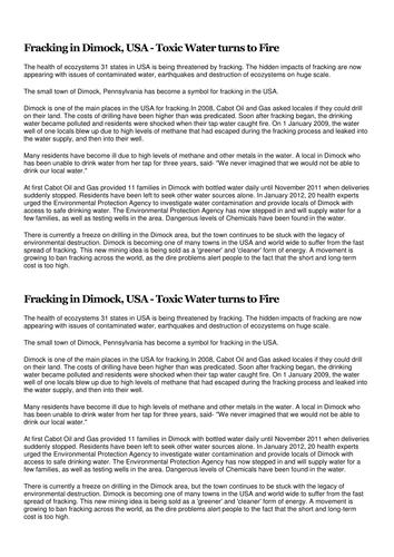 Fracking | Teaching Resources