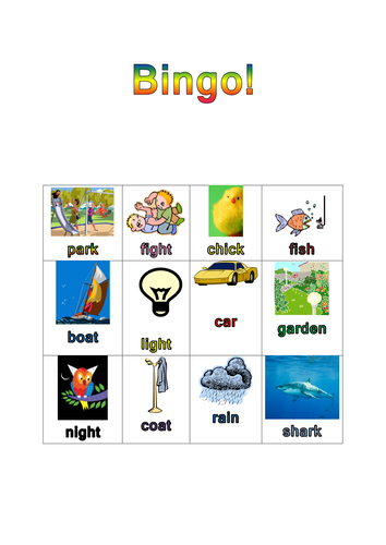 Phonics Bingo (Phase 3) | Teaching Resources