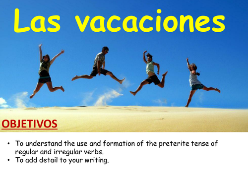 Las vacaciones y el pretérito | Teaching Resources