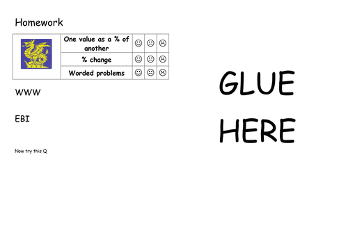 Math KS3 KS4 homework differentiated | Teaching Resources