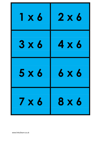 Times Table Matching Cards set 1 of 4 | Teaching Resources