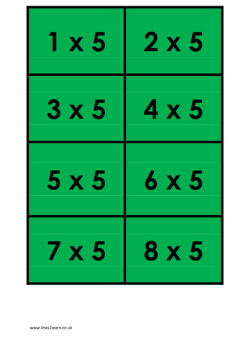 Times Table Matching Cards set 1 of 4 | Teaching Resources