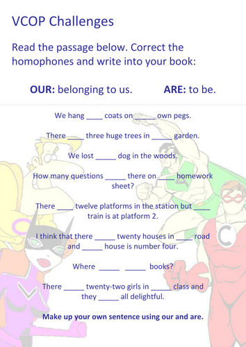 VCOP Tasks (Guided Reading or Other) | Teaching Resources