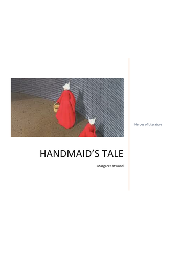 Women: Handmaid's Tale extract and activities | Teaching Resources