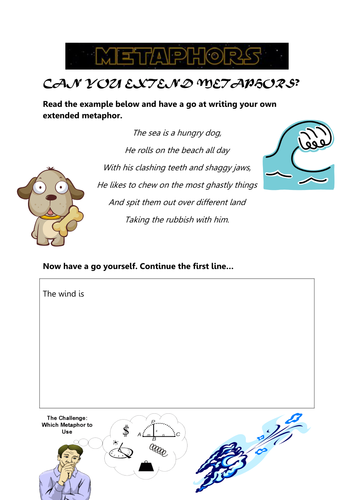 Extended Metaphor poems | Teaching Resources
