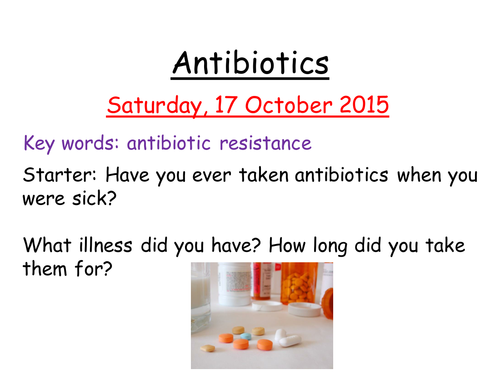 Antibiotics | Teaching Resources