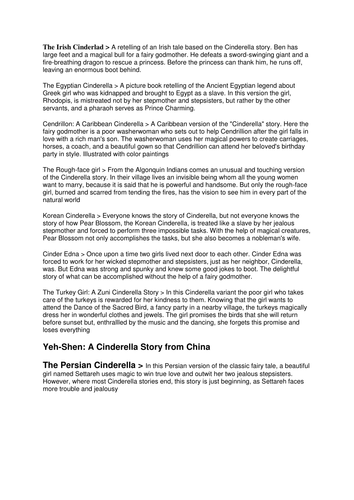 Cinderella | Teaching Resources